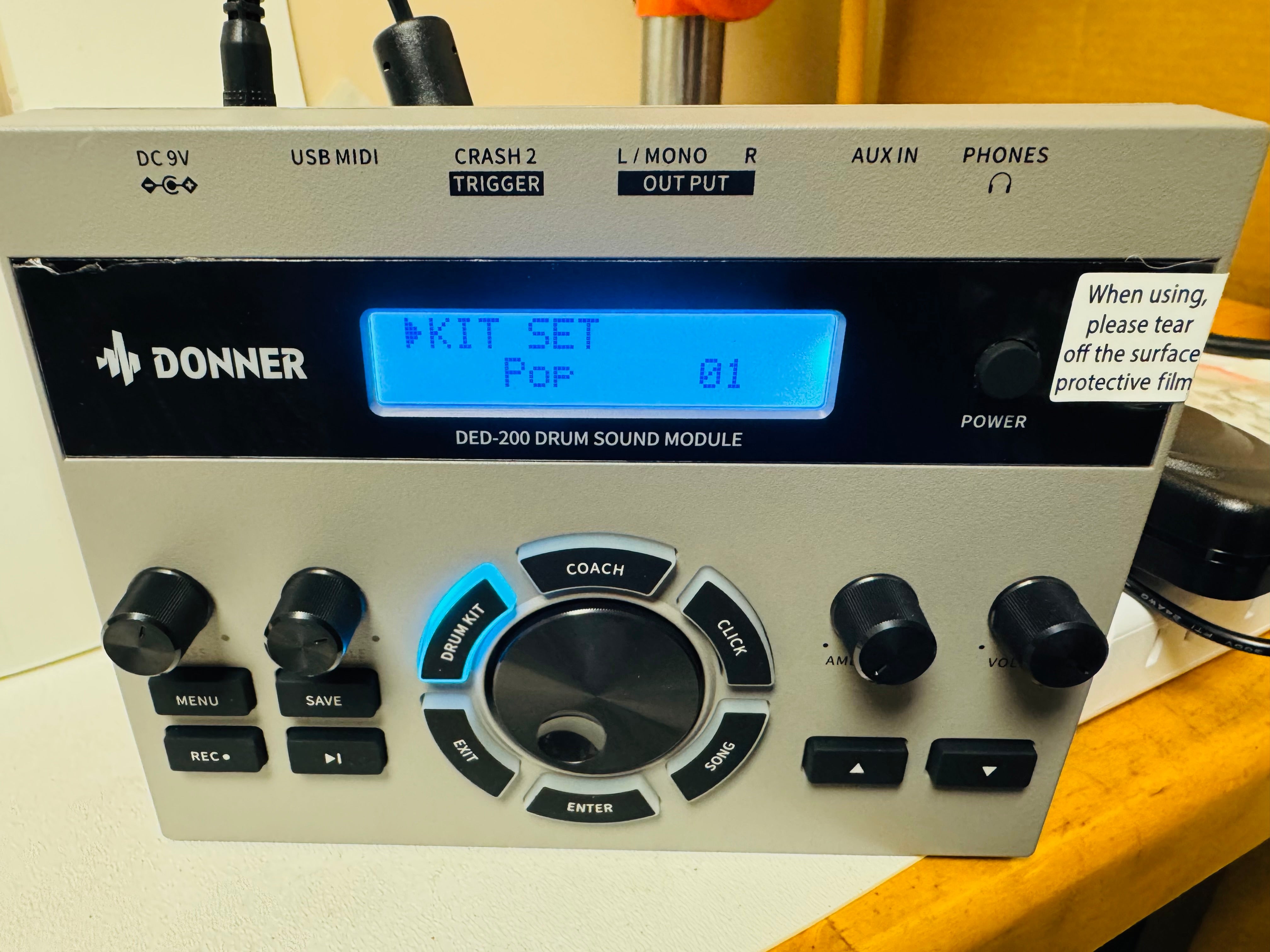 Donner DED-200 Electronic Drum Module OPEN BOX – Dolby Drums