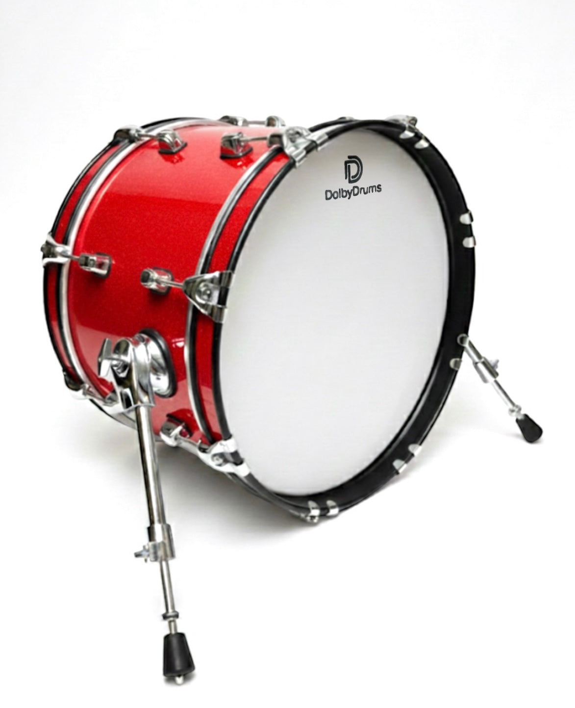 Dolby Drums 16” Electronic Kick Drum RED Sparkle Bass for Roland Alesi