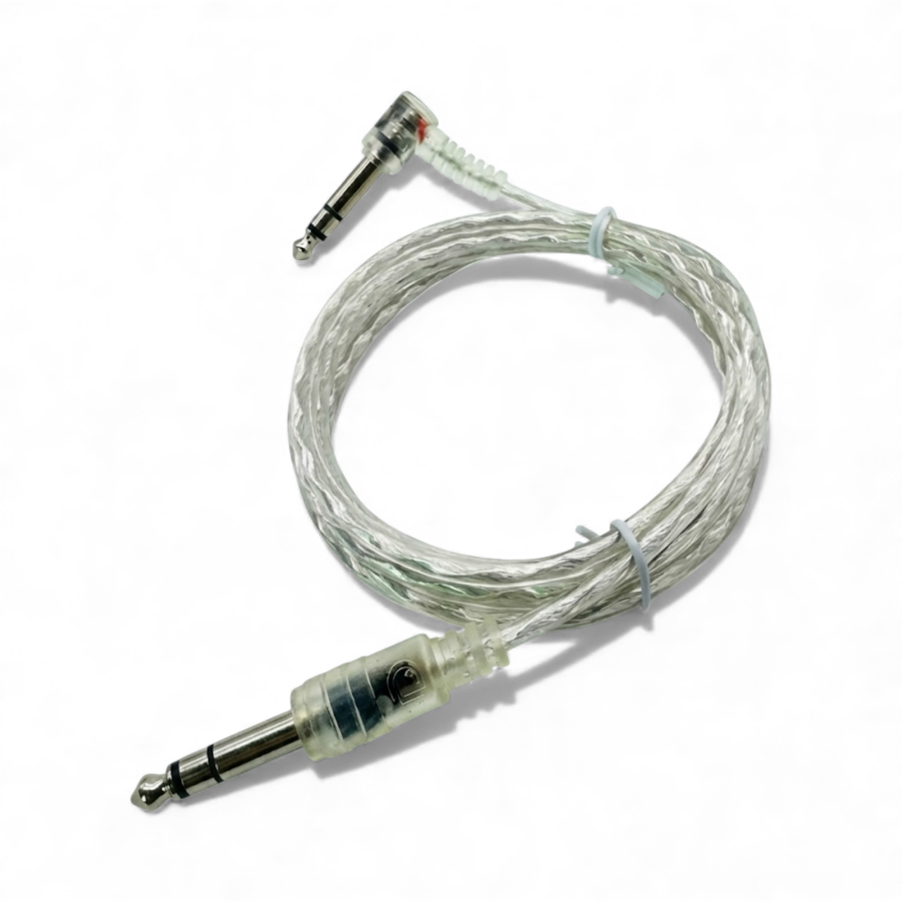 Dual Trigger Silver Clear Cable for Roland Alesis Drum Pad Snare Cymba ...