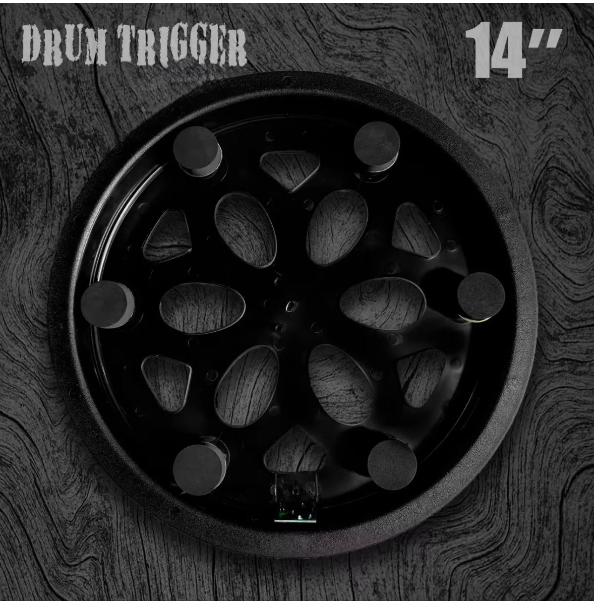 14” 6 Trigger Electronic Plate Tray w Rim Zone for Roland Alesis Acous ...